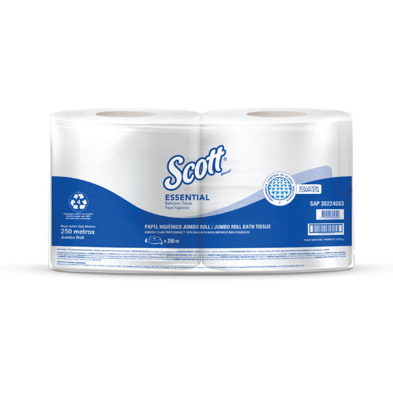 Papel Higiénico Scott Essential Blanco Hoja Senc Pre Corte Con Smell